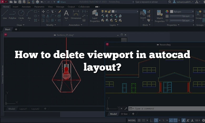 How to delete viewport in autocad layout? - CADdikt