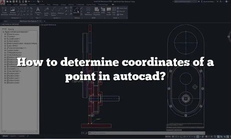 How to determine coordinates of a point in autocad? - CADdikt