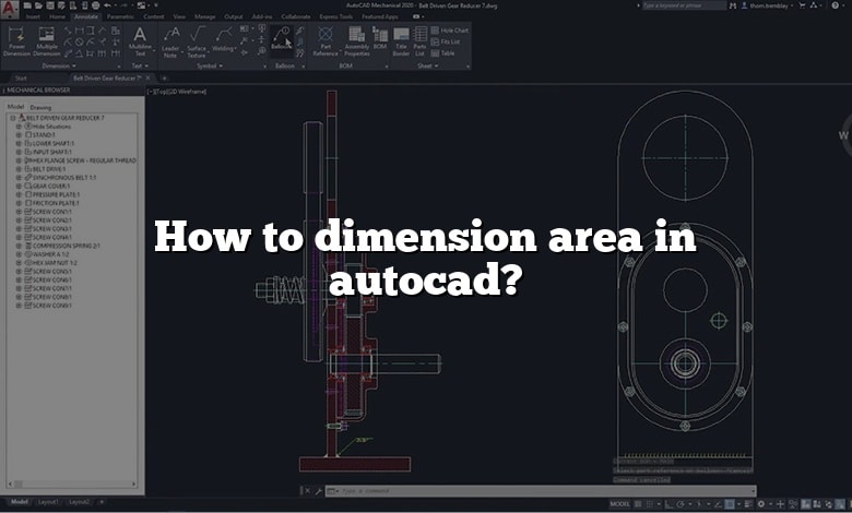 How to dimension area in autocad? - CADdikt