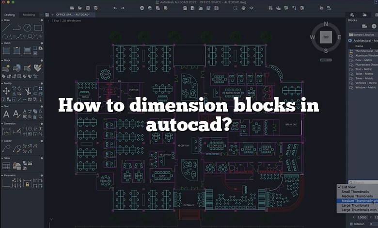 How to dimension blocks in autocad? - CADdikt