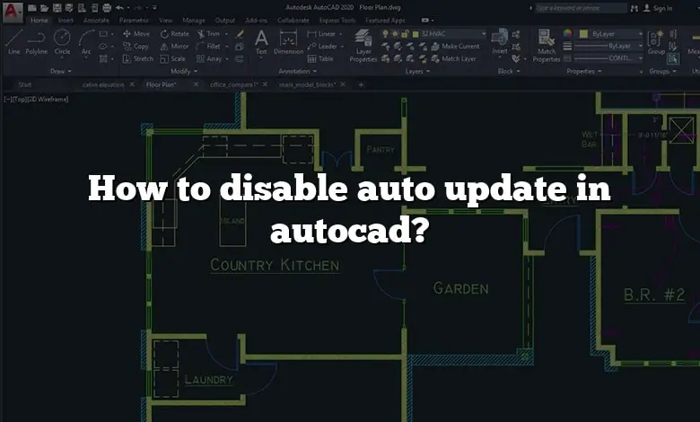How to disable auto update in autocad? - CADdikt