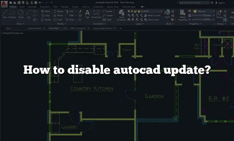 How to disable autocad update? - CADdikt