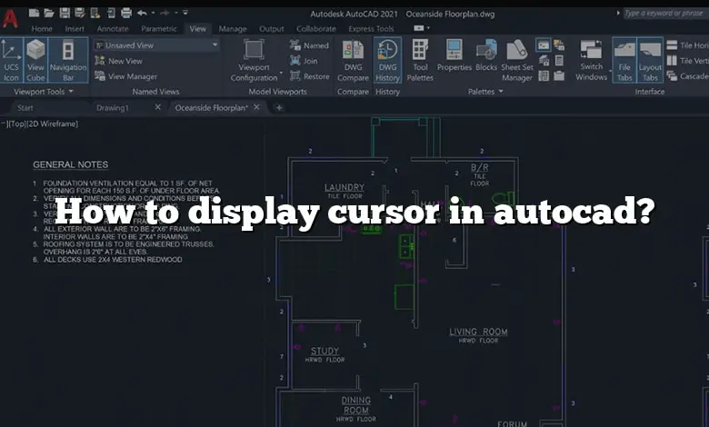 How to display cursor in autocad? - CADdikt