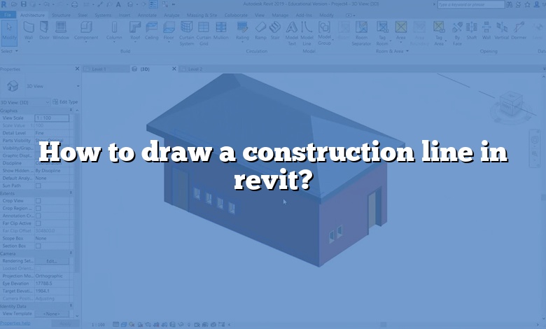 How to draw a construction line in revit? - CADdikt