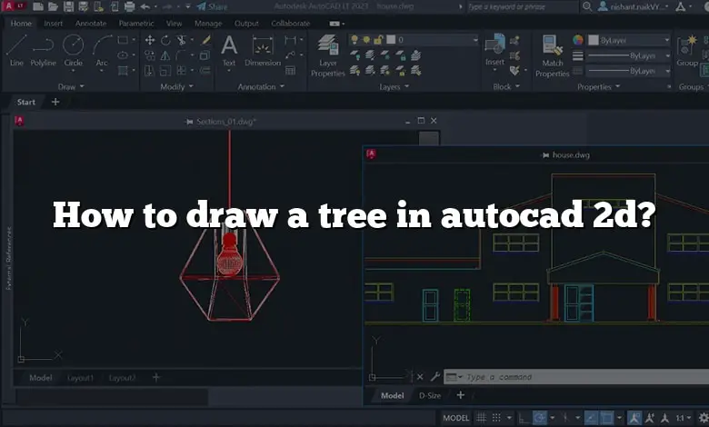 How to draw a tree in autocad 2d? - CADdikt