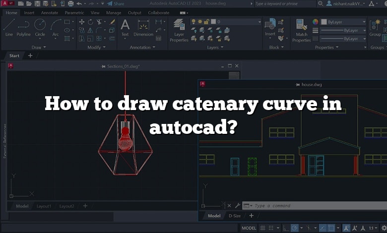 How to draw catenary curve in autocad? - CADdikt