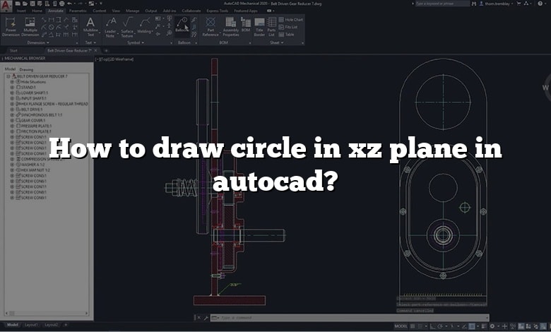 How to draw circle in xz plane in autocad? - CADdikt