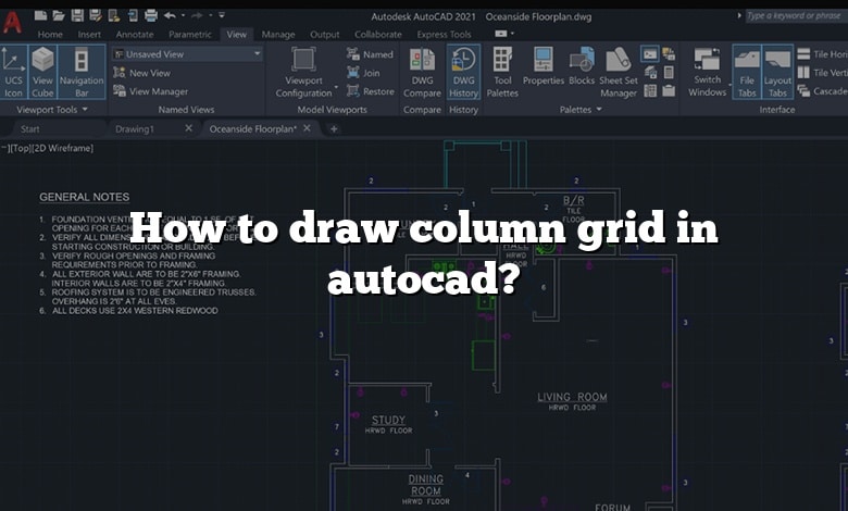 How to draw column grid in autocad? - CADdikt