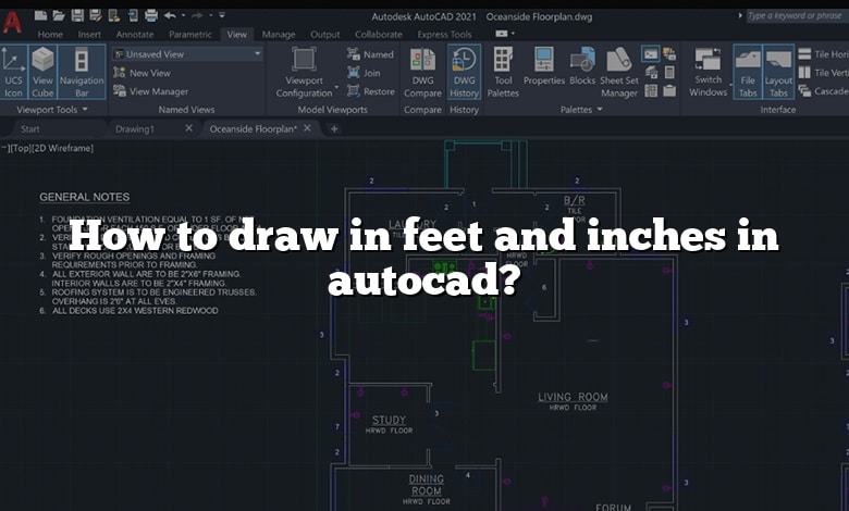 How to draw in feet and inches in autocad? - CADdikt