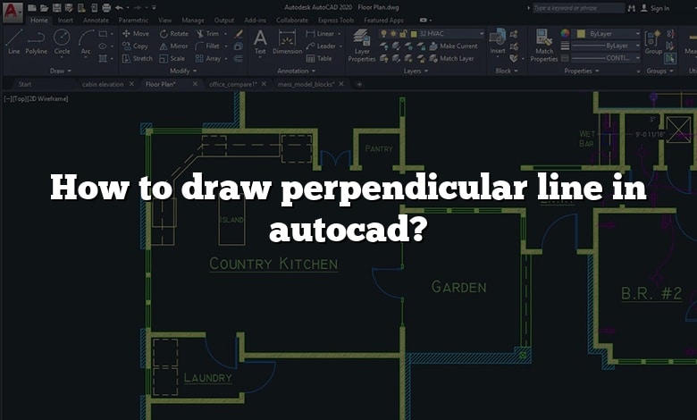 How to draw perpendicular line in autocad? - CADdikt