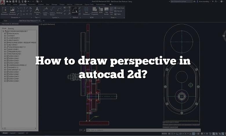How to draw perspective in autocad 2d? - CADdikt