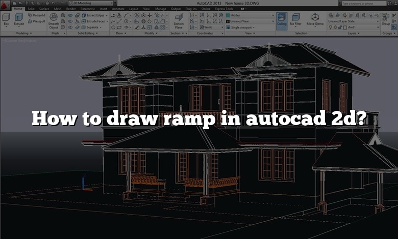 How to draw ramp in autocad 2d? - CADdikt