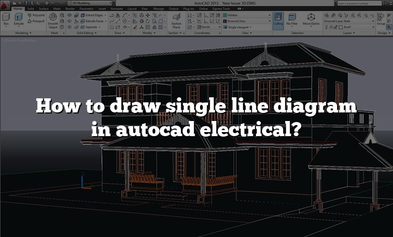 How to draw single line diagram in autocad electrical? - CADdikt