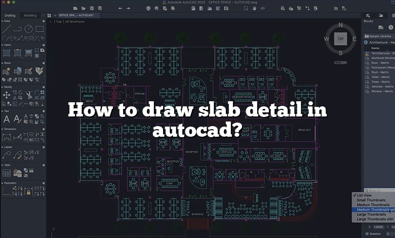 How to draw slab detail in autocad? - CADdikt