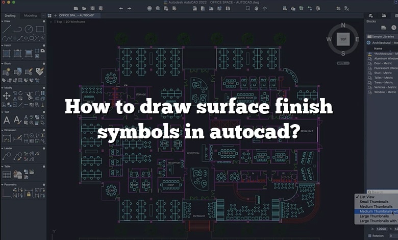 How to draw surface finish symbols in autocad? - CADdikt