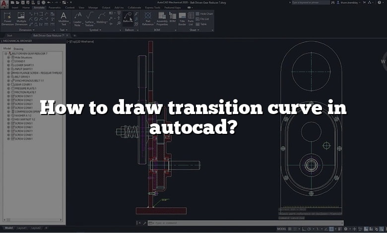 How to draw transition curve in autocad? - CADdikt