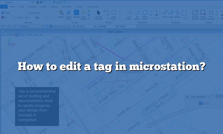 How to edit a tag in microstation? - CADdikt
