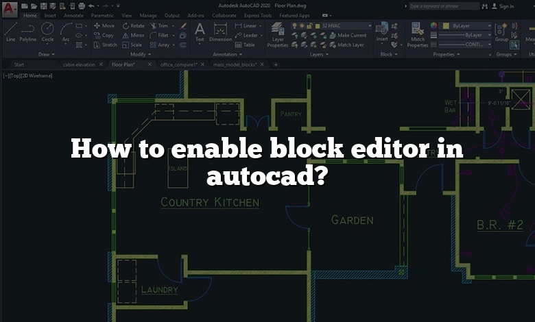 How to enable block editor in autocad? - CADdikt