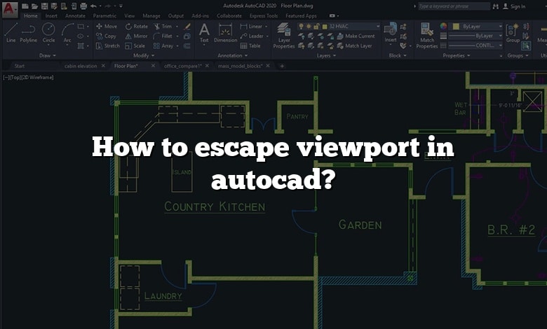 How to escape viewport in autocad? - CADdikt