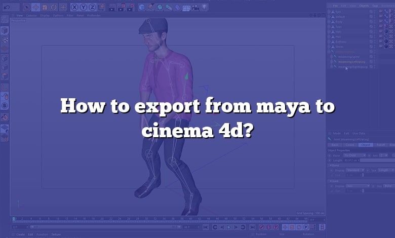 How to export from maya to cinema 4d? - CADdikt