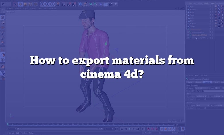 How to export materials from cinema 4d? - CADdikt