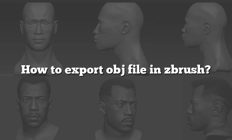 How To Export Obj File In Zbrush Caddikt