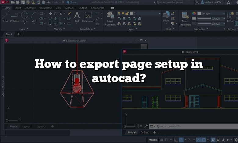 How to export page setup in autocad? - CADdikt