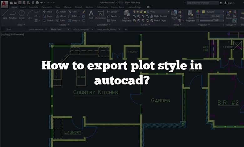 How to export plot style in autocad? - CADdikt