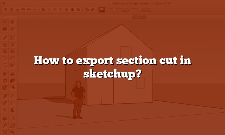 How to export section cut in sketchup? - CADdikt