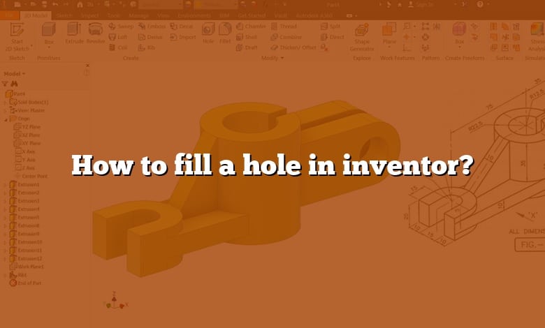 How to fill a hole in inventor? - CADdikt