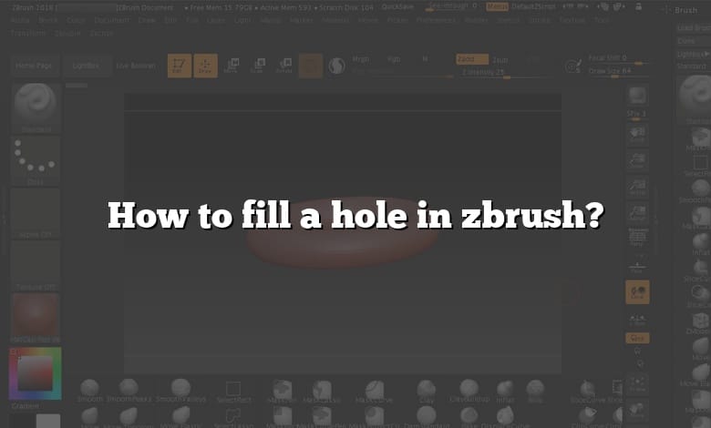 How to fill a hole in zbrush? - CADdikt