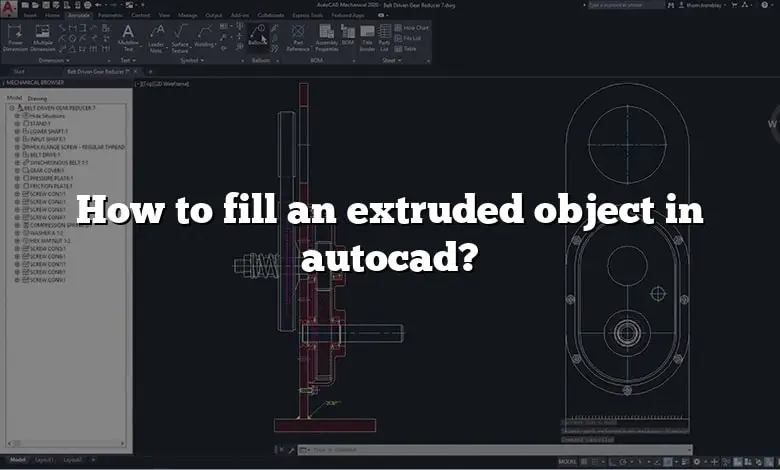 How To Fill An Extruded Object In Autocad Caddikt