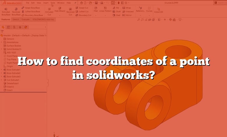 How to find coordinates of a point in solidworks? - CADdikt