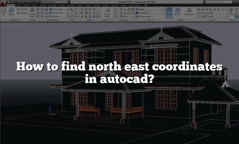 How to find north east coordinates in autocad? - CADdikt