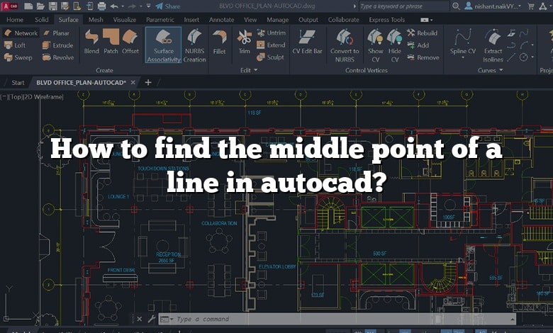 How to find the middle point of a line in autocad? - CADdikt