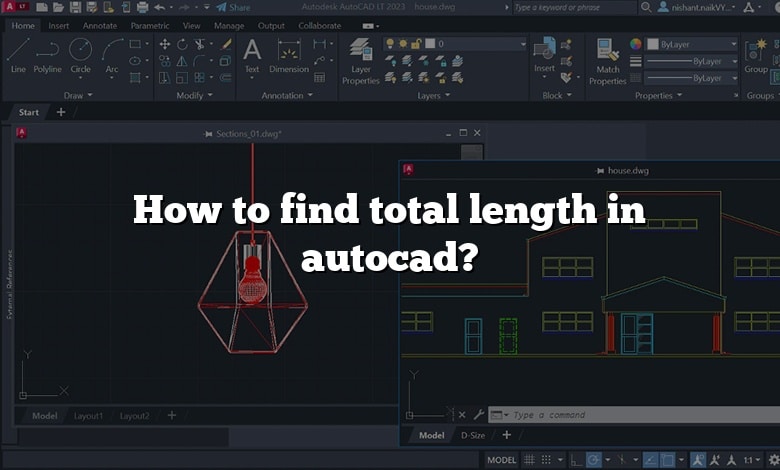 How to find total length in autocad? - CADdikt
