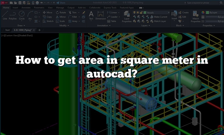 How to get area in square meter in autocad? - CADdikt