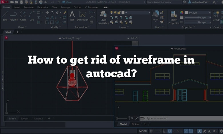 How to get rid of wireframe in autocad? - CADdikt