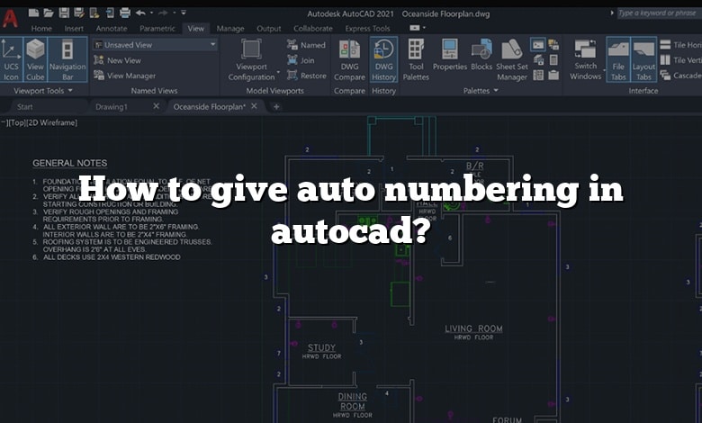 How to give auto numbering in autocad? - CADdikt