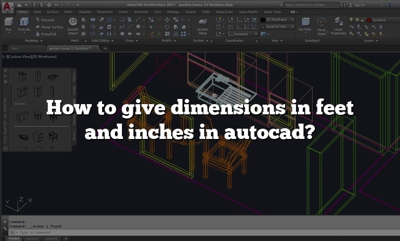 How to give dimensions in feet and inches in autocad? - CADdikt