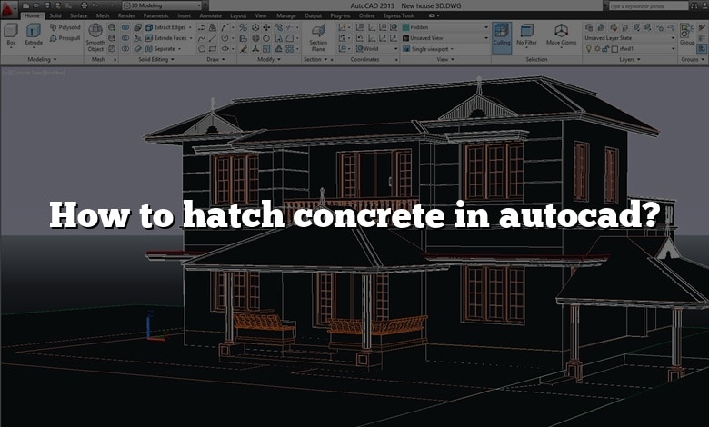 How to hatch concrete in autocad? - CADdikt