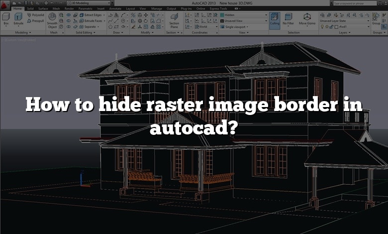 How to hide raster image border in autocad? - CADdikt