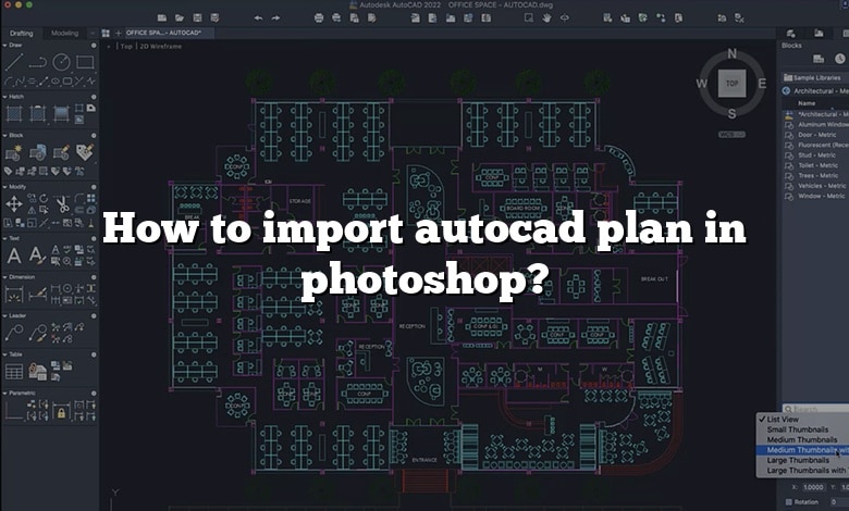 How to import autocad plan in photoshop? - CADdikt