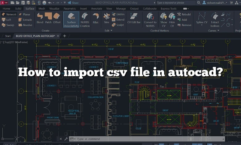 How to import csv file in autocad? - CADdikt