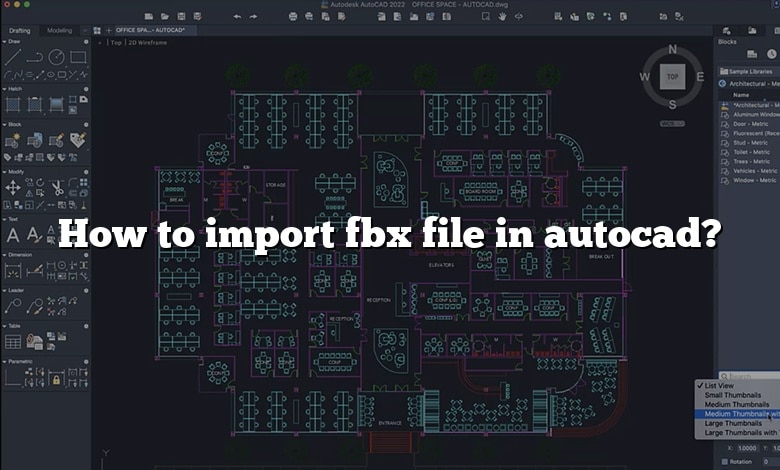 How to import fbx file in autocad? - CADdikt