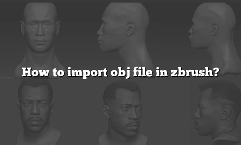 How to import obj file in zbrush? - CADdikt