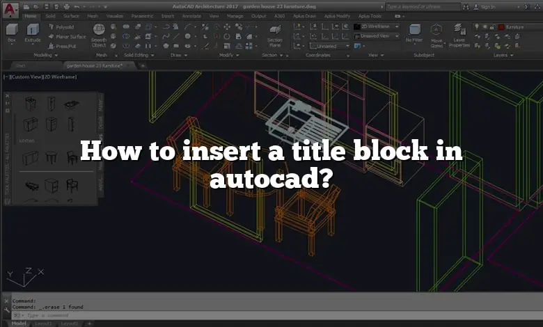 How to insert a title block in autocad? - CADdikt