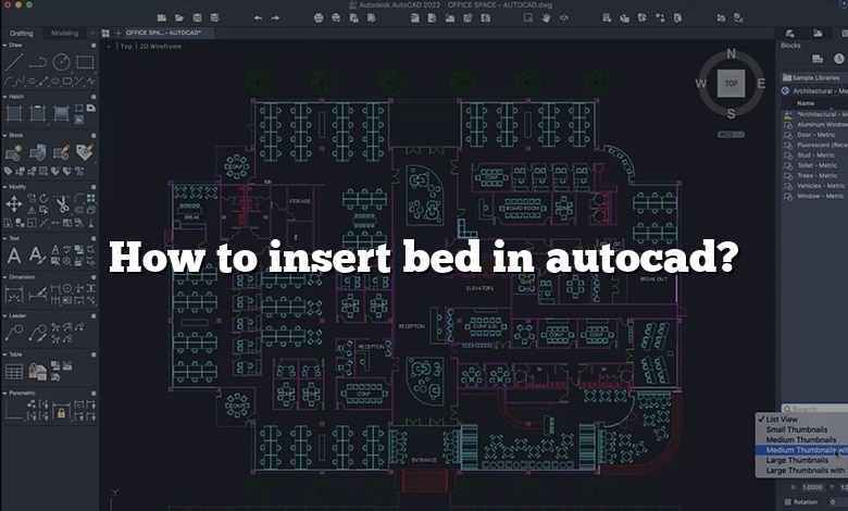 How to insert bed in autocad? - CADdikt