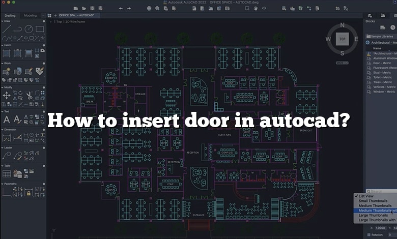 How to insert door in autocad? - CADdikt