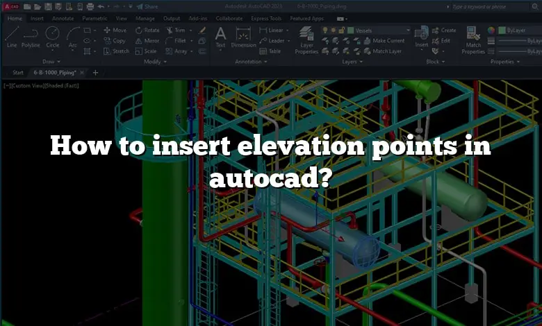 How to insert elevation points in autocad? - CADdikt